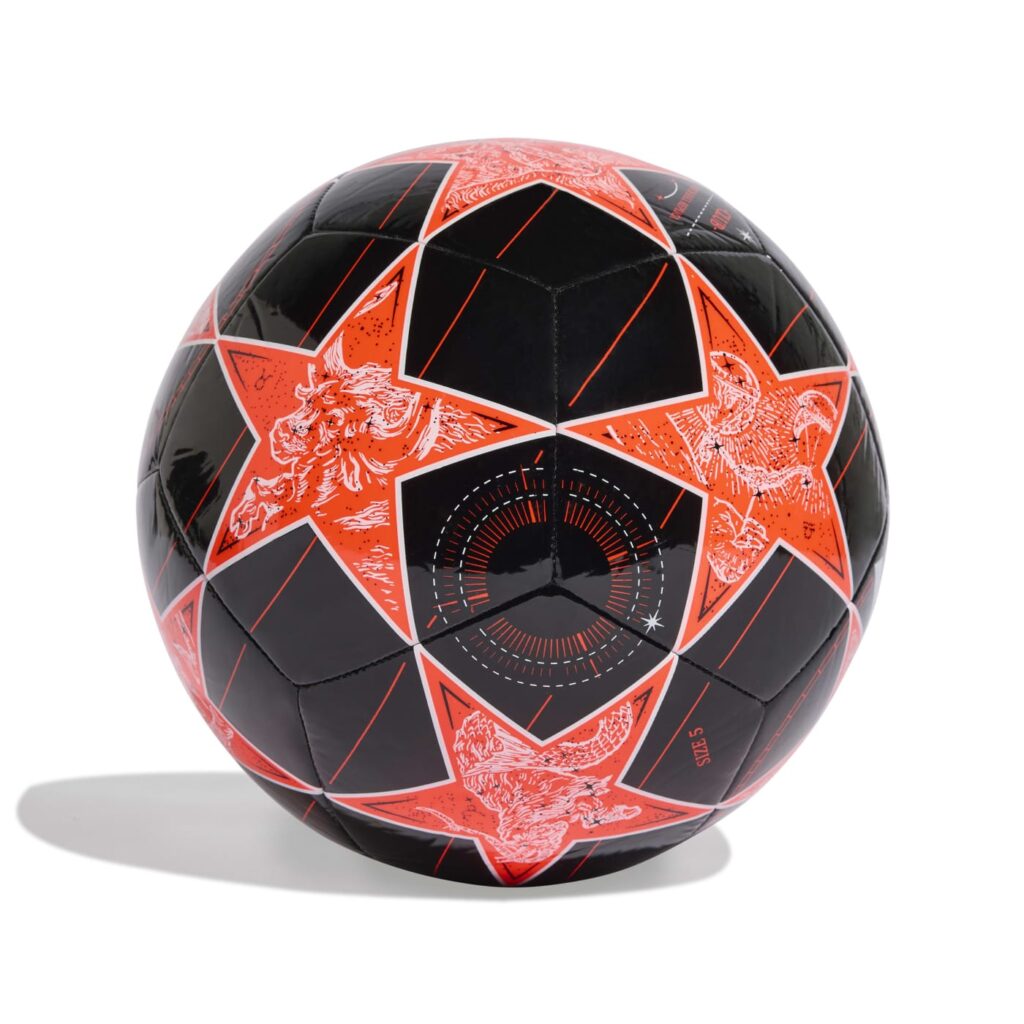 Ballon Ligue des Champions UEFA 2026 Adidas Club Taille 4 Rouge et noir ...