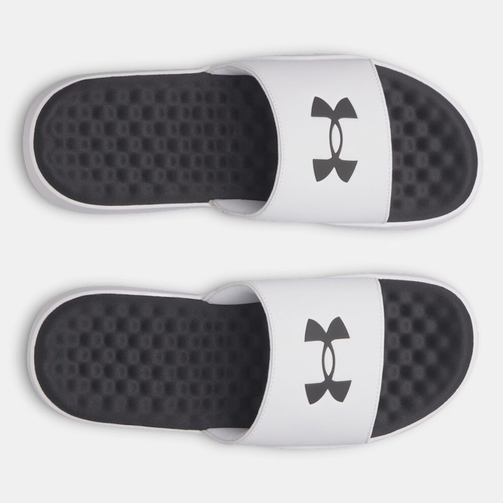 Claquette UA Ignite Pro 8 Fixed Strap Under Armour Blanc - Univers Crampons